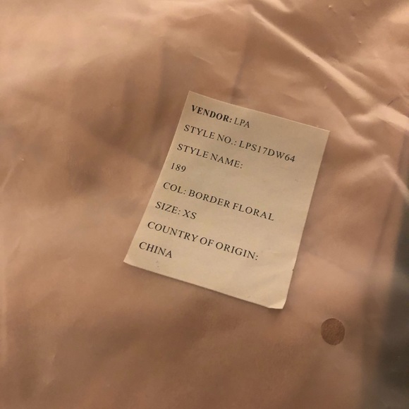 LPA | Dresses | Nwt Lpa X Revolve Floral Silk Dress Orig 35 | Poshmark
